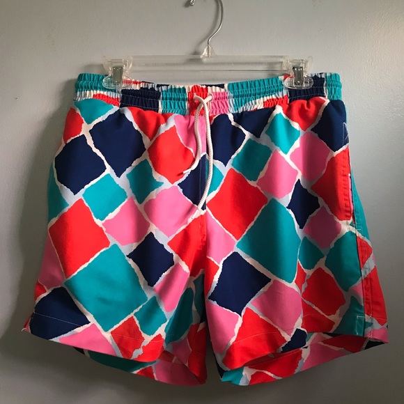 chubbies | Swim | Checkered Chubbies 55 Mens Beach Lined Hula Girl Swim ...